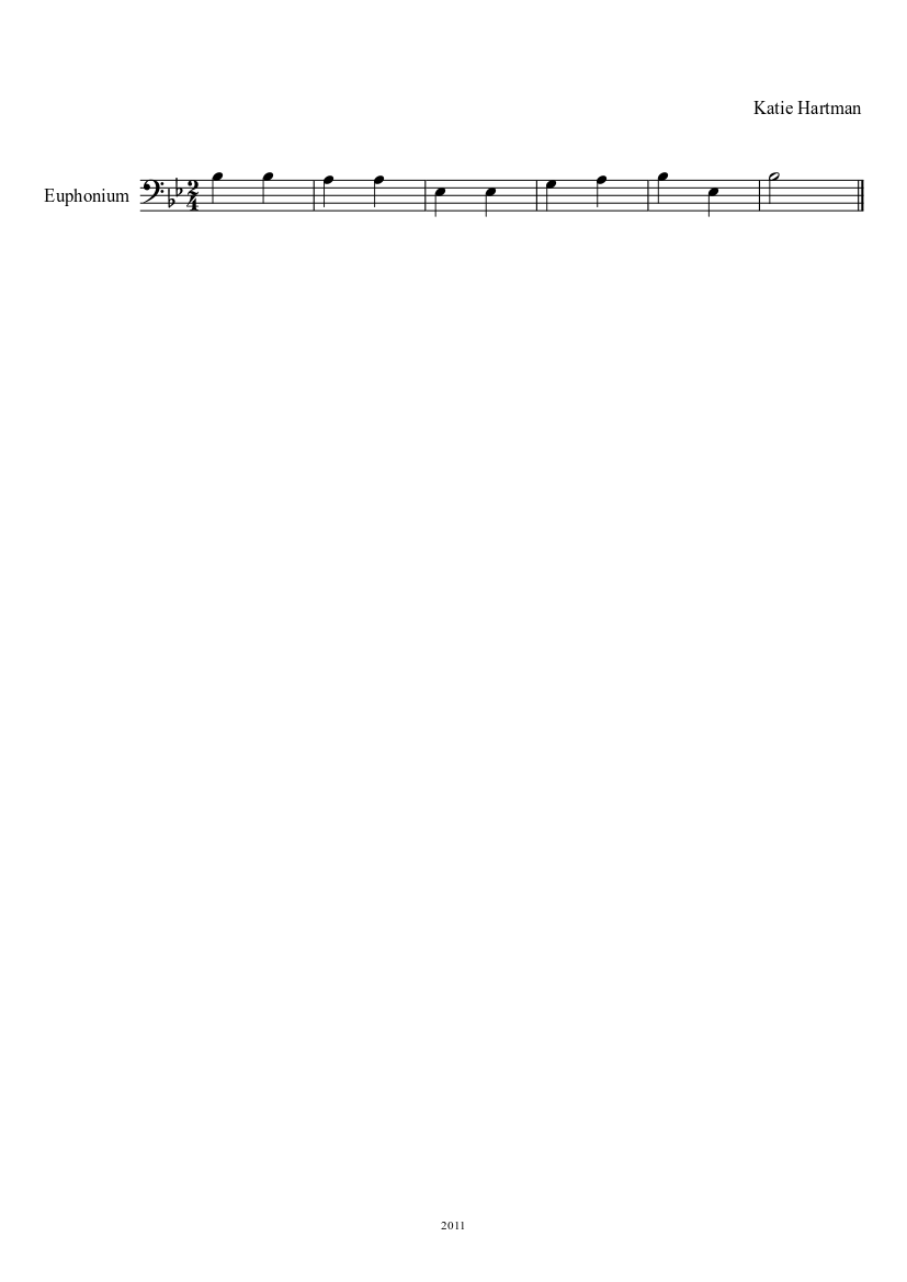 Euph Sheet Music for Euphonium (Solo) | MuseScore.com