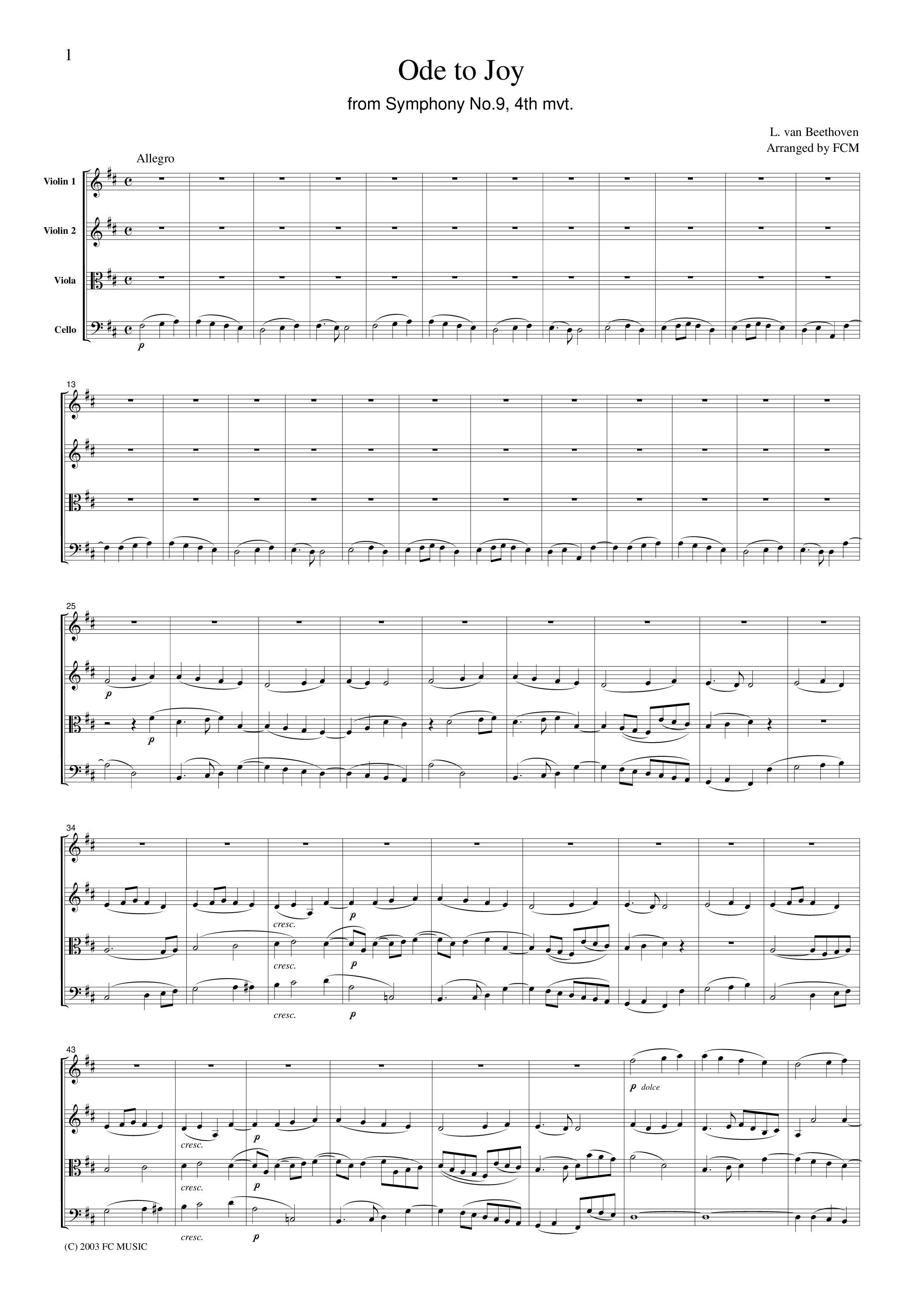Play Official version of Symphony No. 9 in D minor, Op. 125 "Choral ...