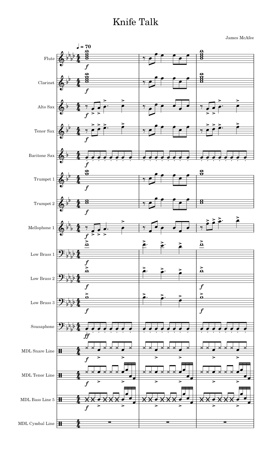 Knife Talk – Drake Sheet music for Trombone, Mellophone, Flute, Clarinet in b-flat & more ...