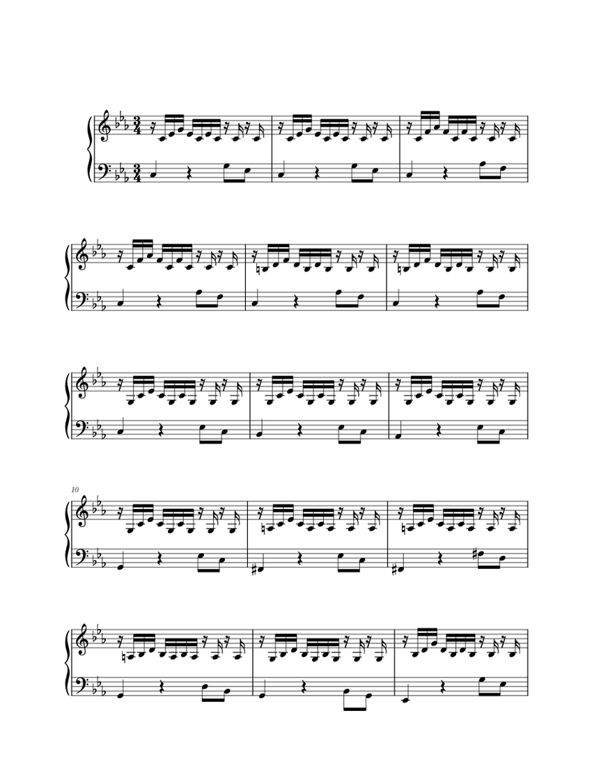 Prelude in C minor, BWV 999 - Johann Sebastian Bach Sheet music for ...