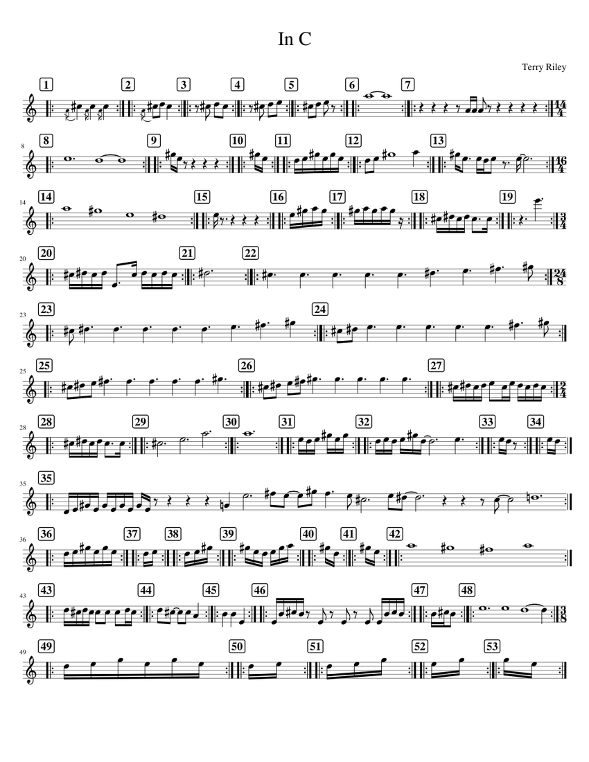 In C Alto Sax Sheet music for Saxophone tenor (Solo) | Musescore.com