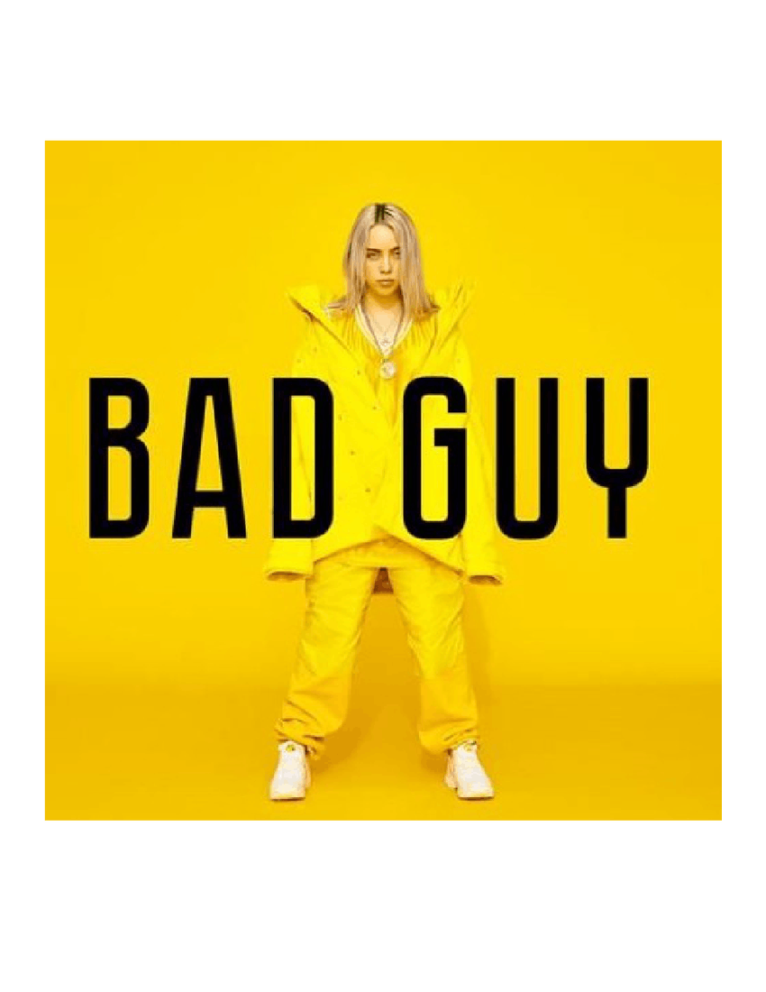 Bad Guy - Billie Eilish Sheet music for Piano, Flute, Bass guitar, Drum ...
