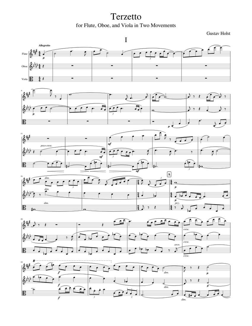 Terzetto - piano tutorial