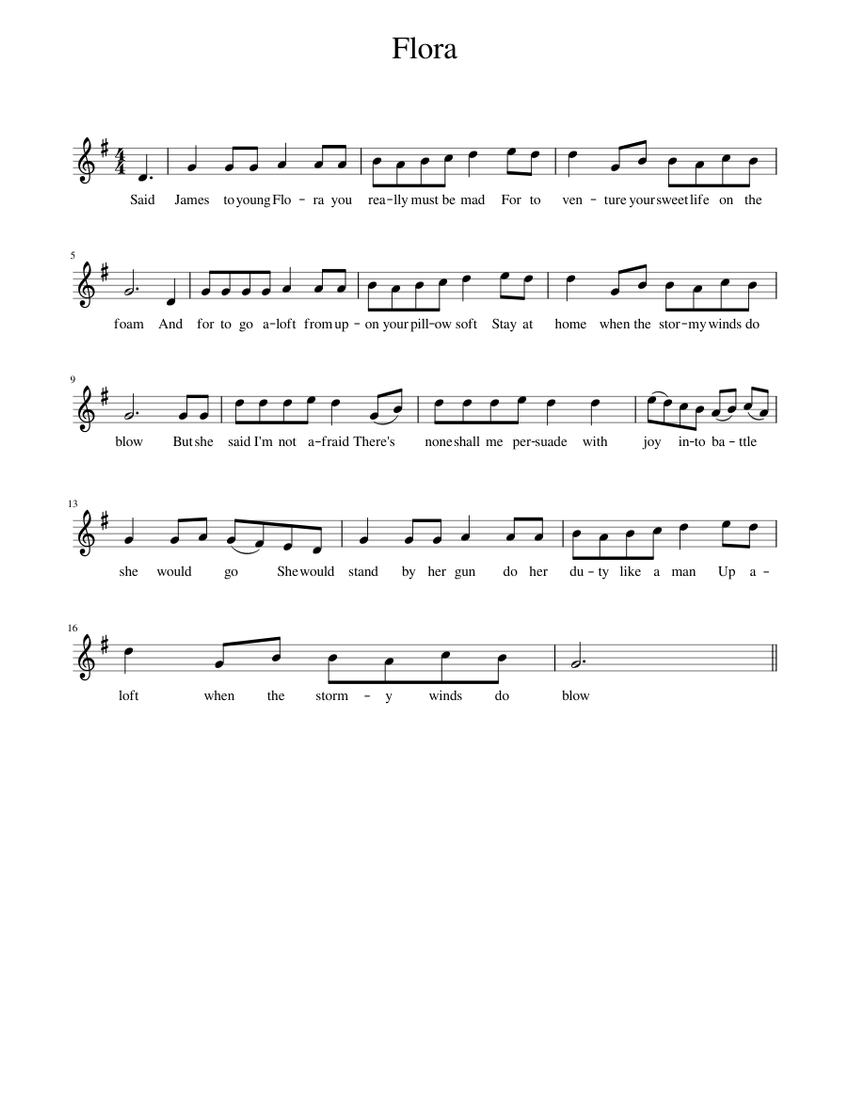 Flora Sheet music for Piano (Solo) | Musescore.com