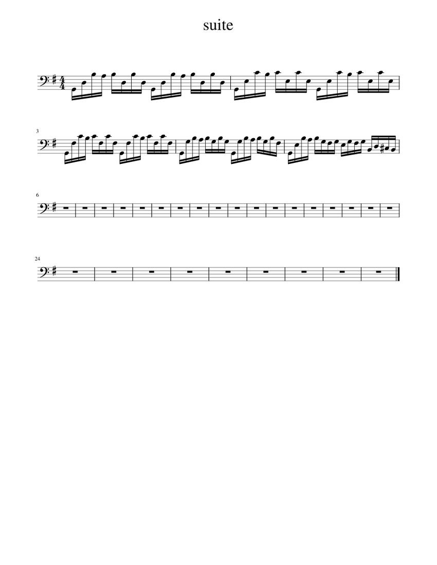 suite Sheet music for Piano (Solo) | Musescore.com