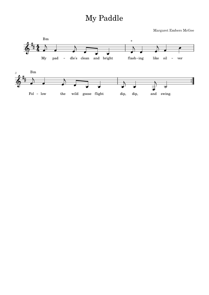My Paddle's Keen and Bright – Margaret Embers McGee Sheet Music for ...