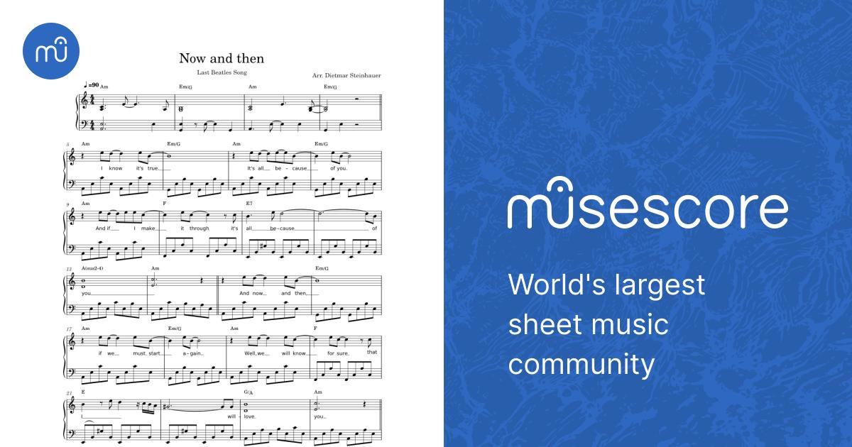 Now and then – The Beatles - piano tutorial