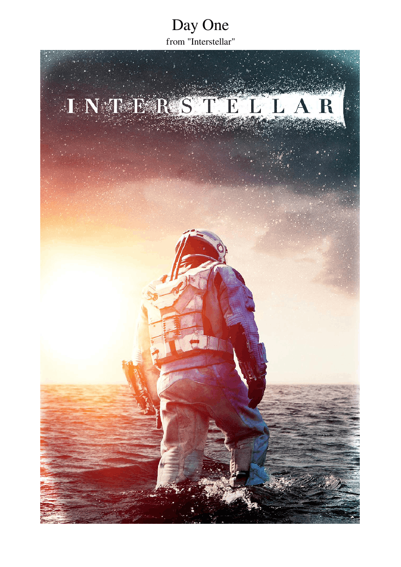 Day One - Interstellar Sheet music for Piano (Solo) Easy | Musescore.com