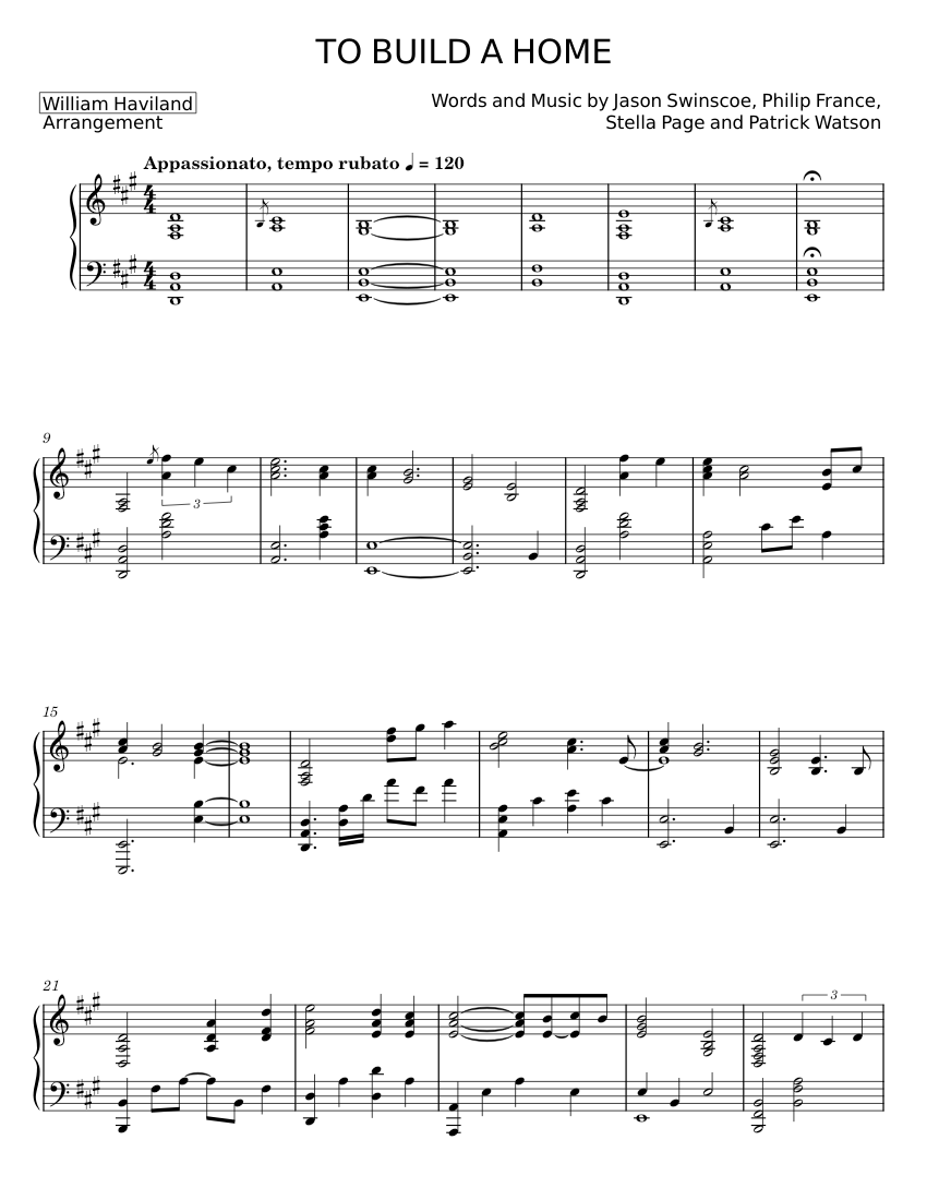 To Build A Home - The Cinematic Orchestra Sheet Music for Piano (Solo ...