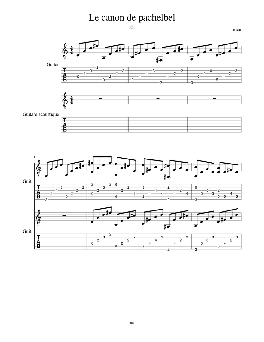 Le canon de pachelbel - piano tutorial