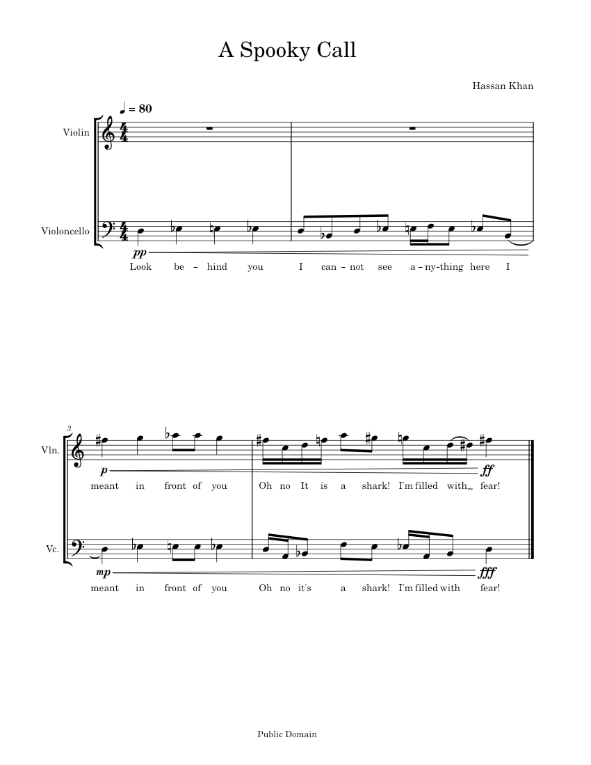 A Spooky Call - piano tutorial