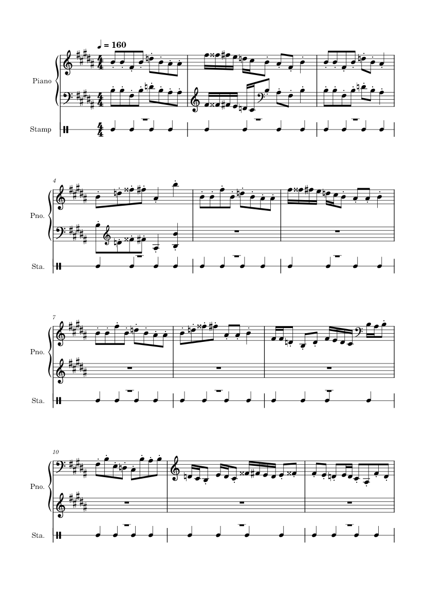 Ugh – FNF Week 7 song by Kawai Sprite Sheet Music for Piano, Stamp ...