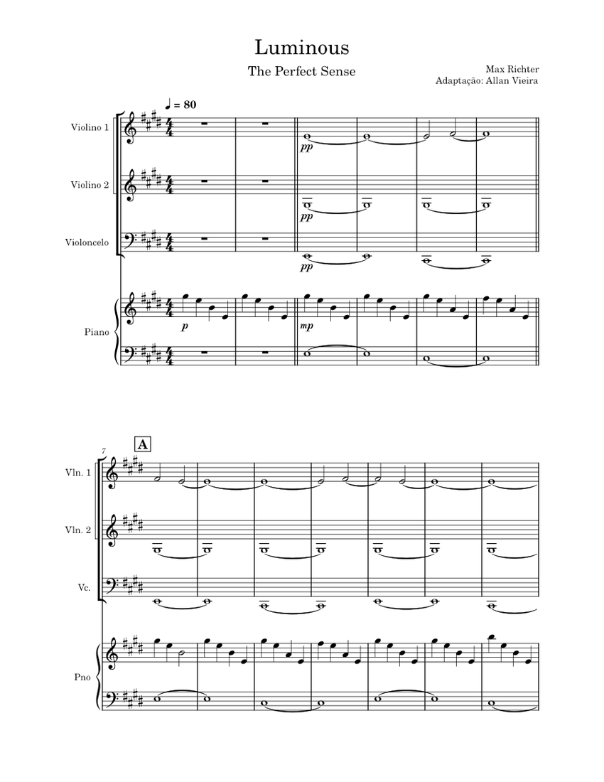 Luminous – Max Richter Luminous - Max Richter Sheet music | Musescore.com