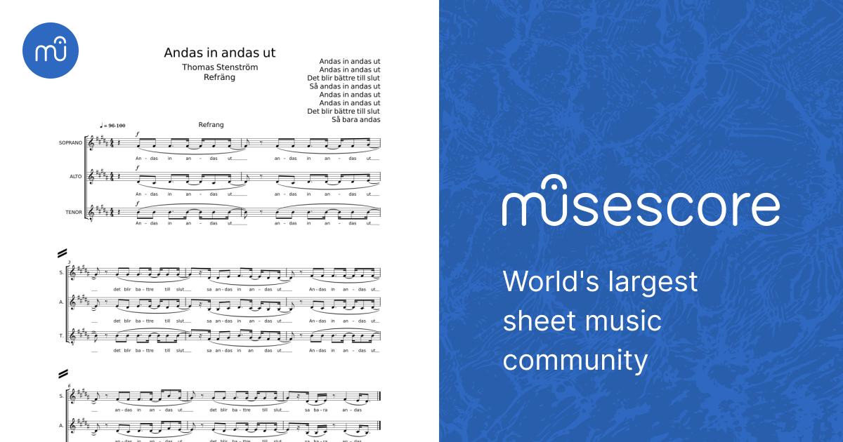 Andas in andas ut - Thomas Stenström Sheet music for Synthesizer (Mixed ...