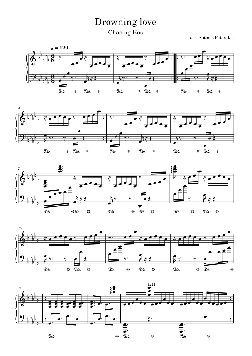 Drowning love Sheet Music for Piano (Solo) | MuseScore.com