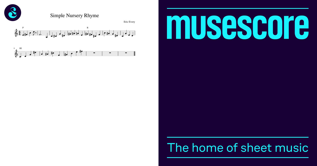 Simple Nursery Rhyme Sheet music for Piano (Solo) | Musescore.com