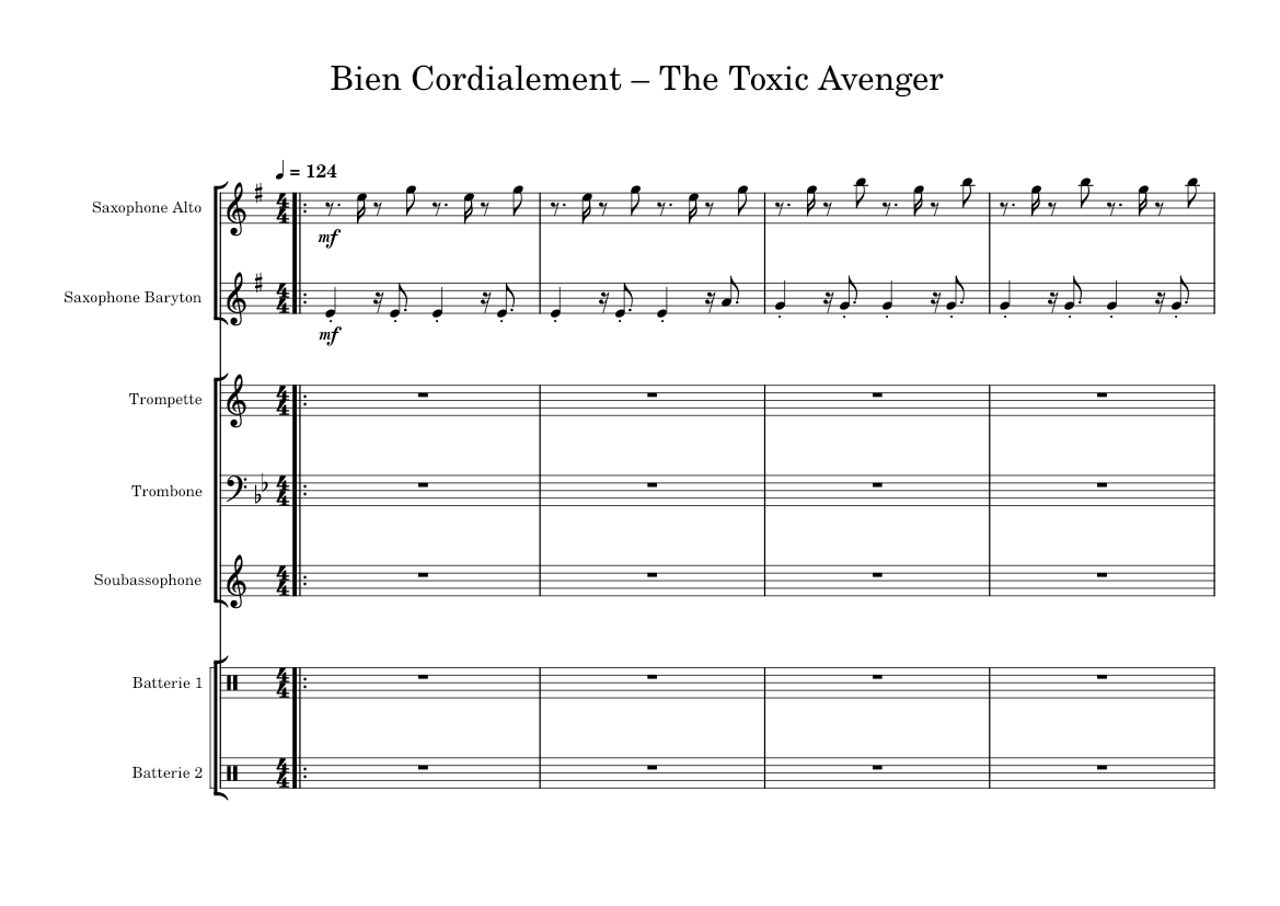 Bien Cordialement – The Toxic Avenger Sheet music for Trombone, Tuba ...