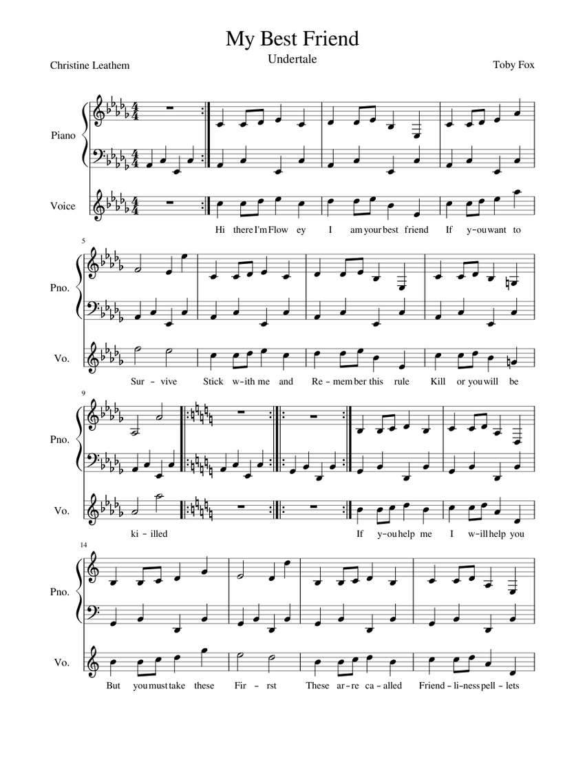 Your Best Friend - piano tutorial
