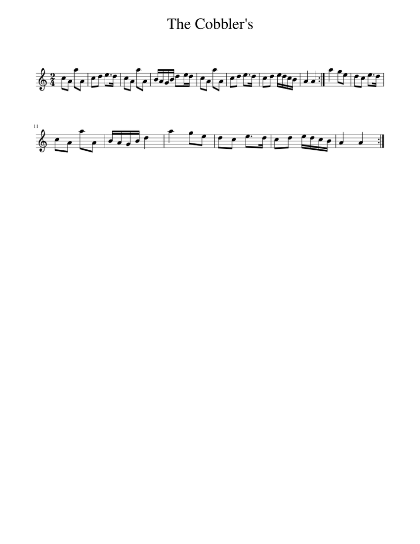 The Cobbler's Sheet music for Piano (Solo) | Musescore.com