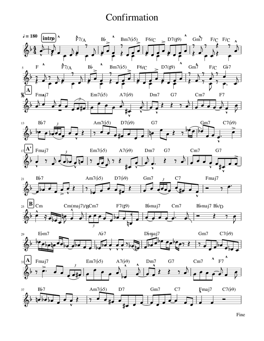 Confirmation Sheet music for Piano (Solo) Easy | Musescore.com