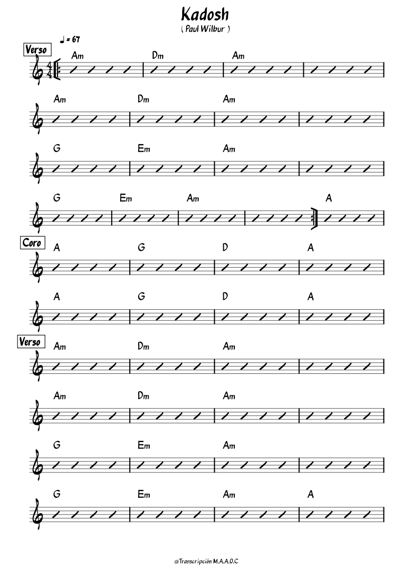 Kadosh – Paul Wilbur Kadosh Sheet Music with Chords for Piano (Solo ...