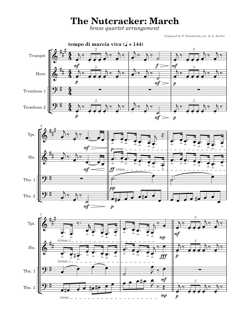 The Nutcracker, Op. 71, March – Pyotr Ilyich Tchaikovsky The March from ...