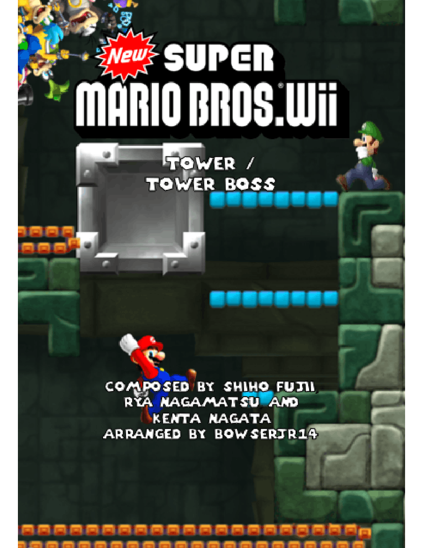 Tower / Tower Boss | New Super Mario Bros Wii Sheet music for Organ ...