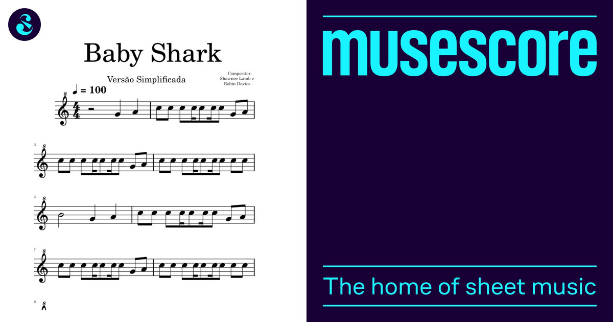 Baby Shark Sheet music for Recorder (Solo) | Musescore.com