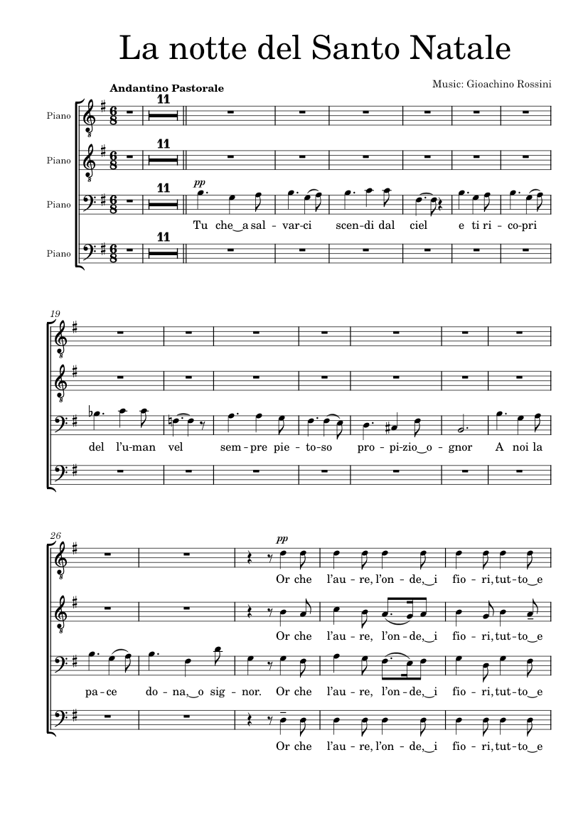 FRM608 La Notte del Santo Natale-TTBB-PAR bak Sheet music for Piano ...