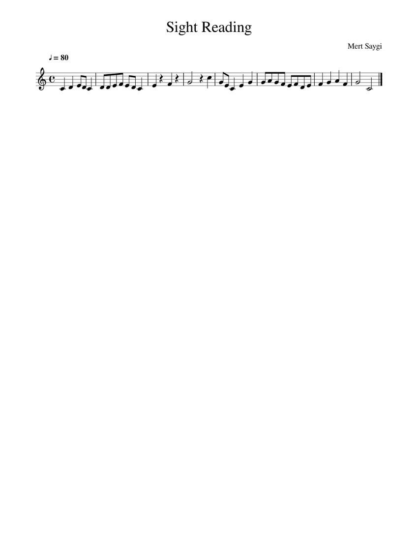 Sight Reading Sheet music for Trumpet in b-flat (Solo) | Musescore.com