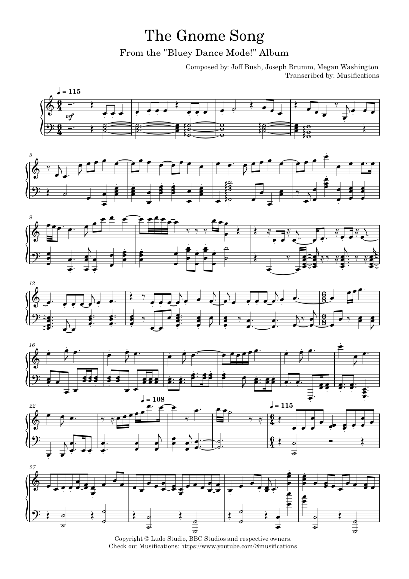 The Gnome Song (feat. Meg Washington) (From "Bluey Dance Mode!" Album ...