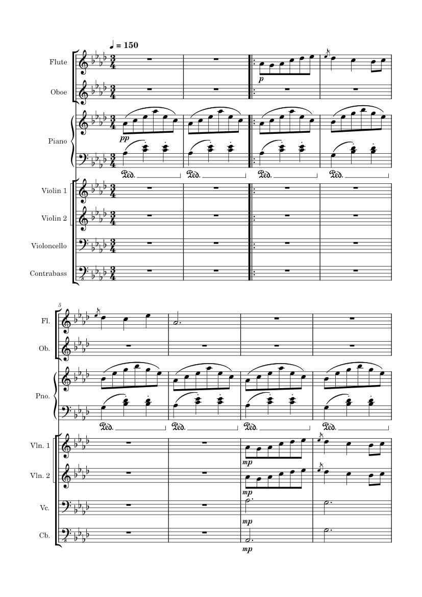 Peaches' Theme Sheet music for Piano, Flute, Oboe, Contrabass & more ...