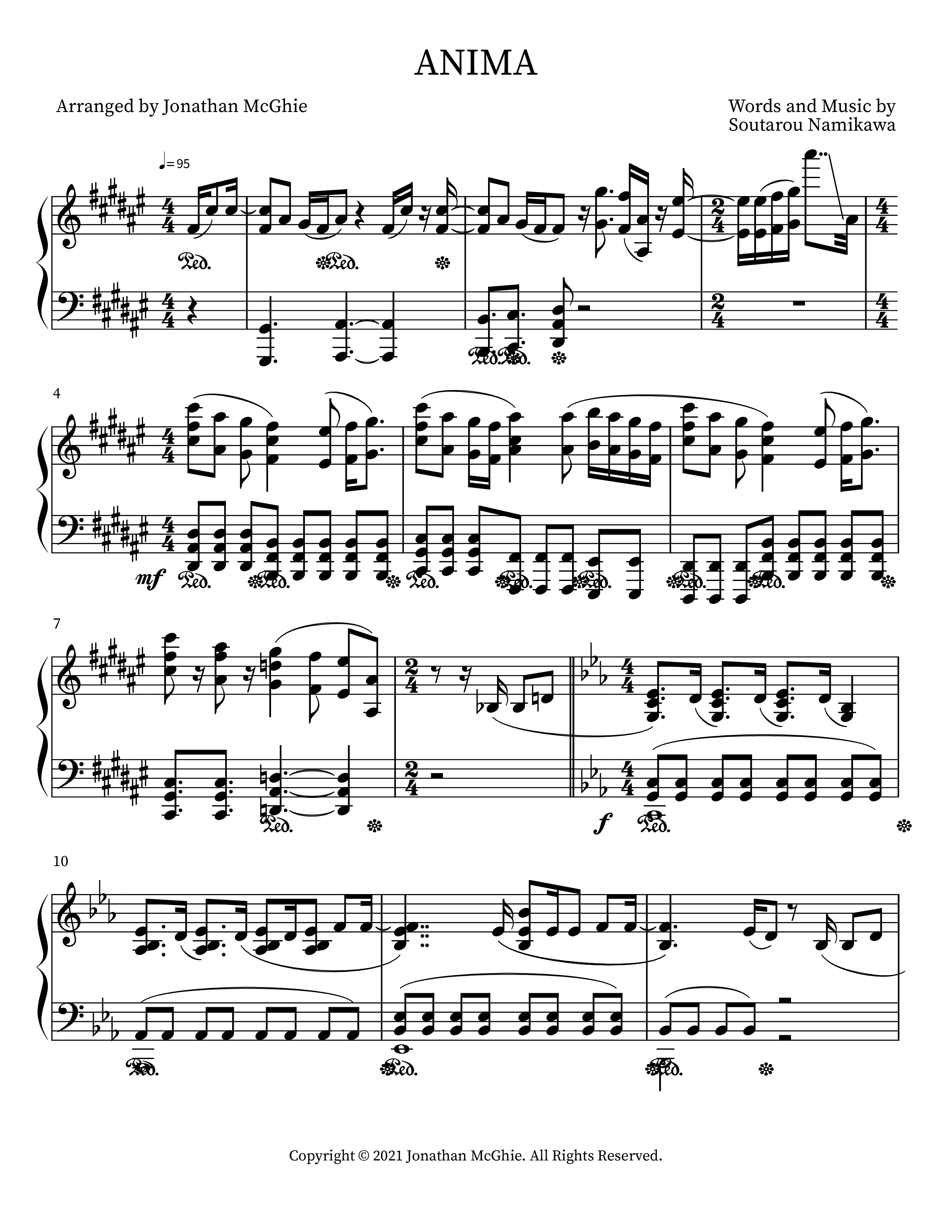 Play Official version of Anima sheet music by ReoNa for Piano | MuseScore.com