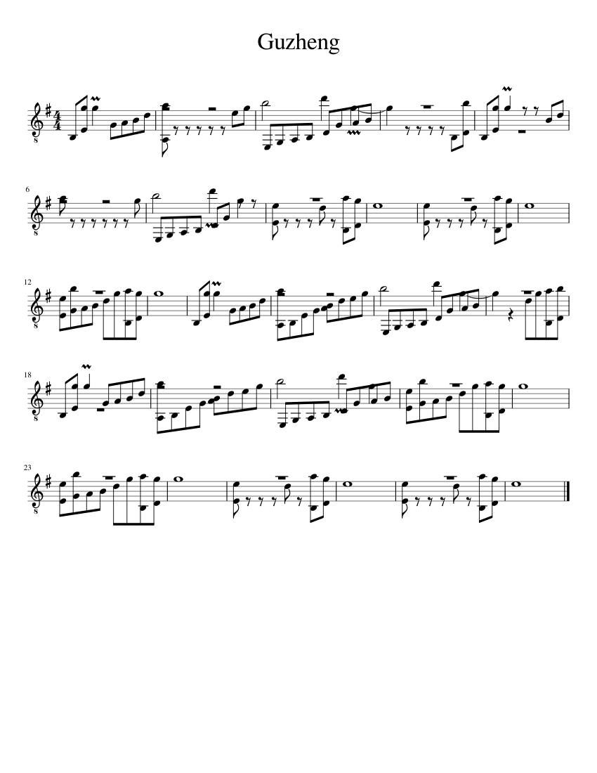 China Sheet music for Banjo (Solo) | Download and print in PDF or MIDI ...