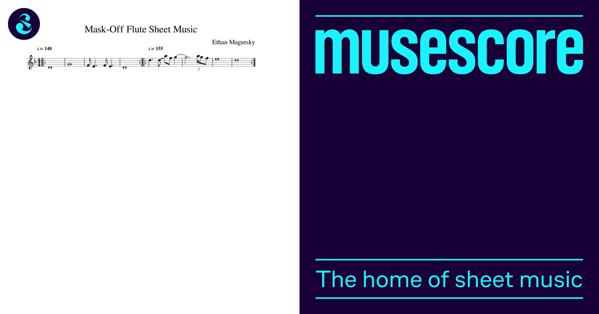 Mask-Off Flute Sheet Music Sheet music for Flute (Solo) | Musescore.com