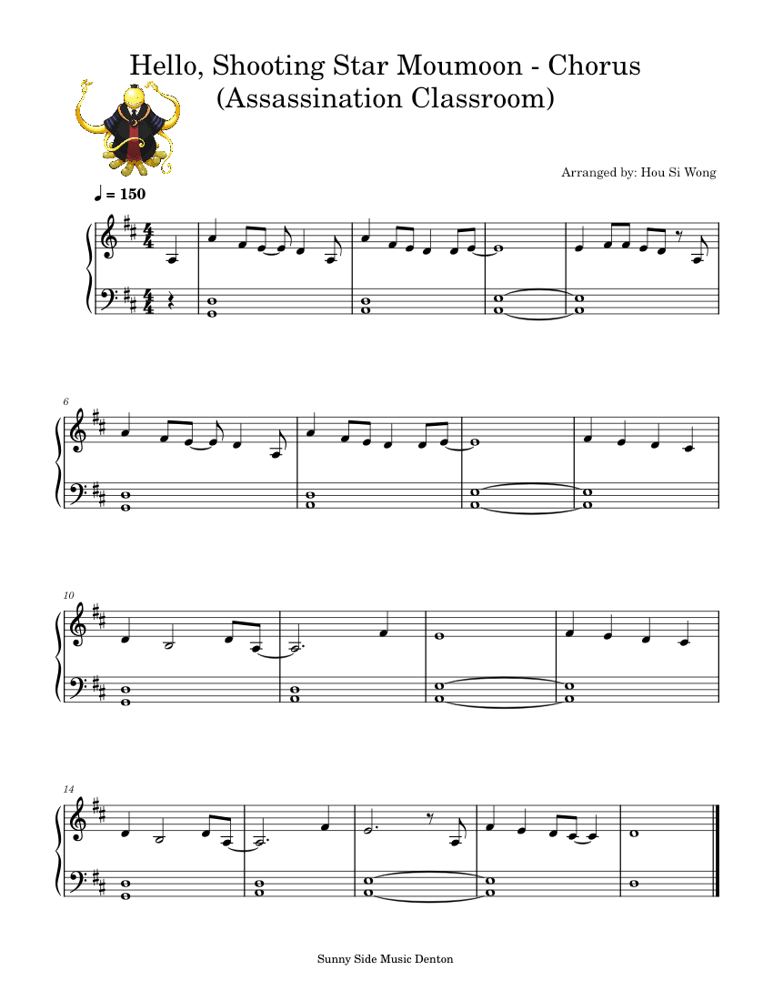 Hello, Shooting Star Moumoon - Assassination Classroom (Chorus Only ...