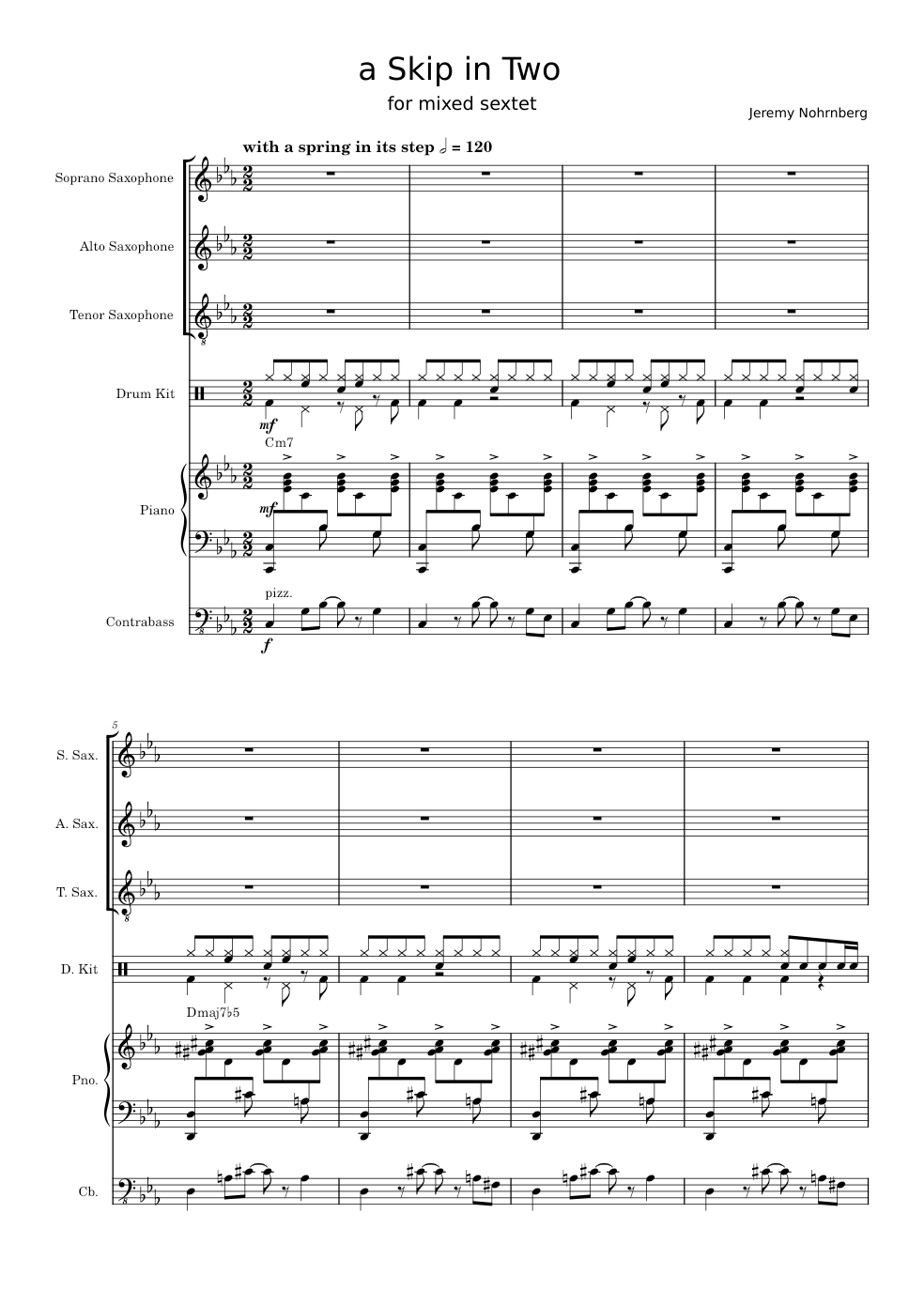 a Skip in Two – Jeremy Nohrnberg Sheet Music with Chords for Piano ...