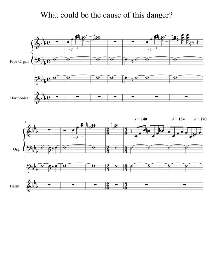 OST 27 What could be the cause of this danger? Sheet music for ...