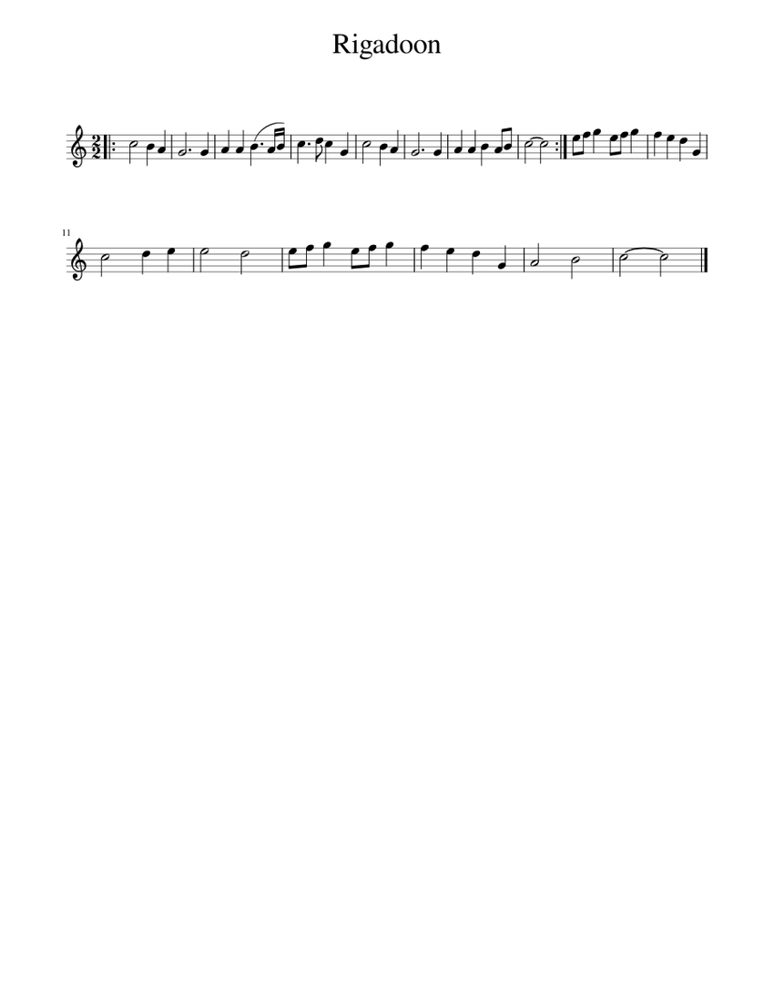 Rigadoon Sheet music for Piano (Solo) | Musescore.com