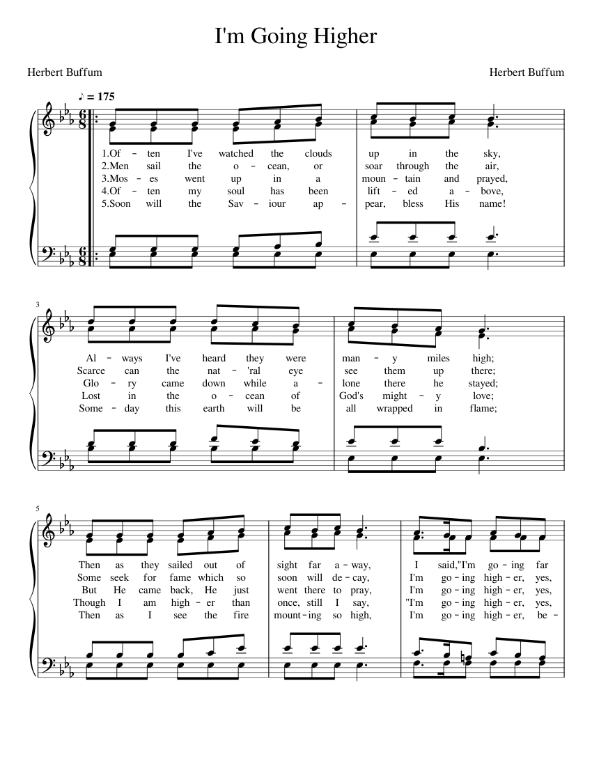 83 I'm Going Higher - piano tutorial