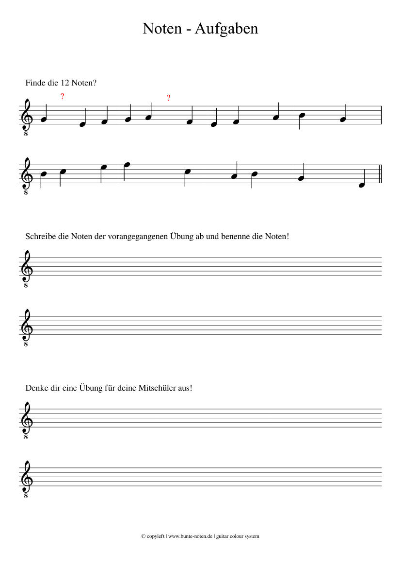 Noten schreiben Sheet music for Piano (Solo) Easy | Musescore.com