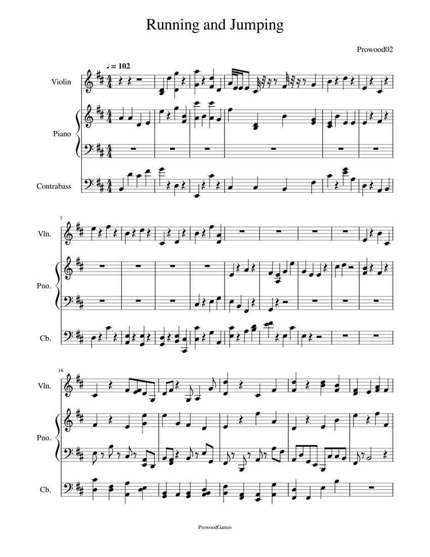 Running and Jumping - piano tutorial