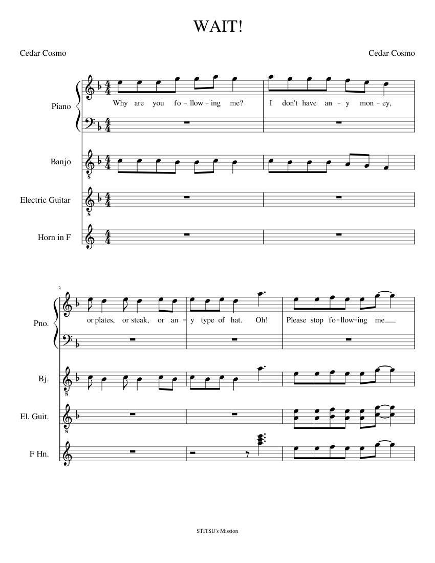 WAIT! - piano tutorial
