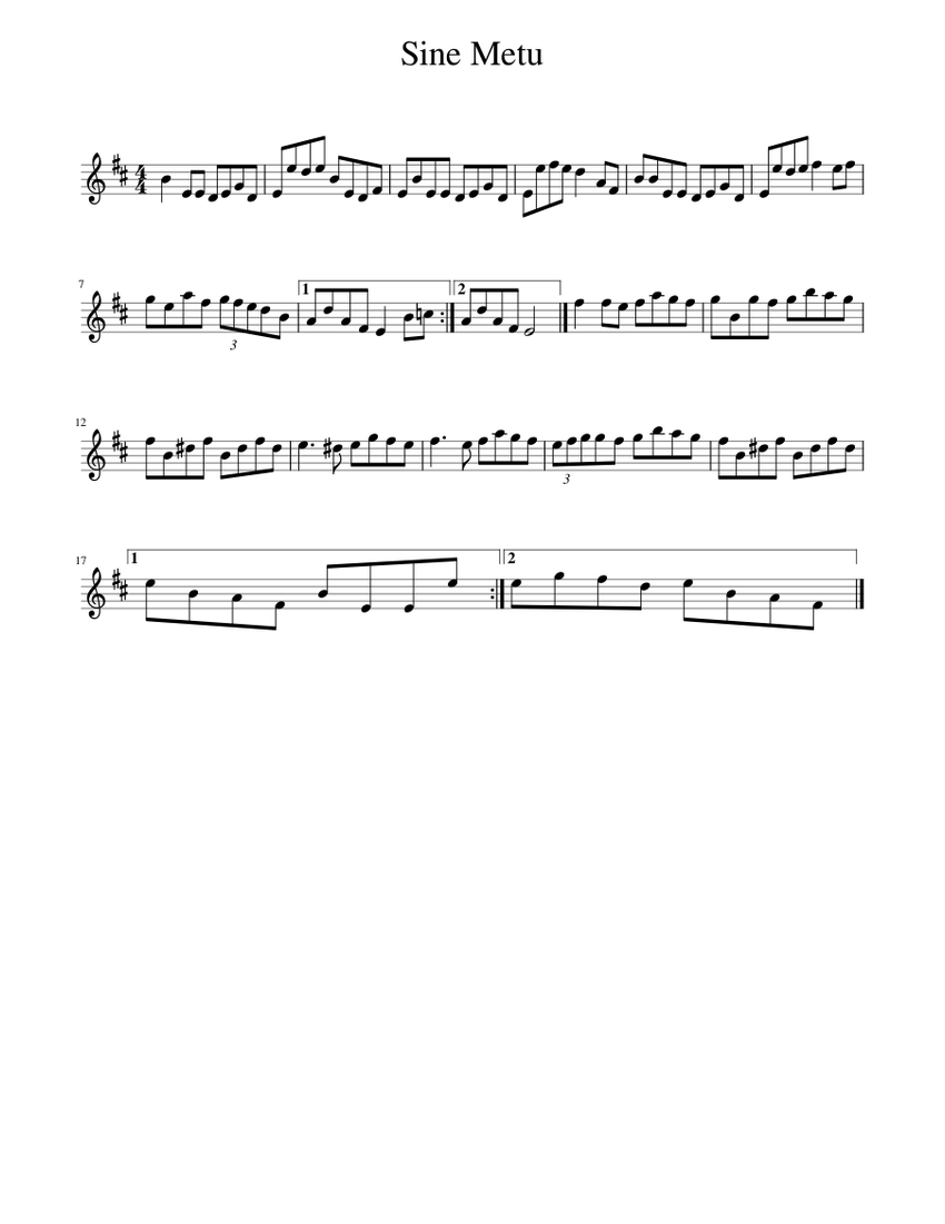 Sine Metu Sheet music for Piano (Solo) | Musescore.com