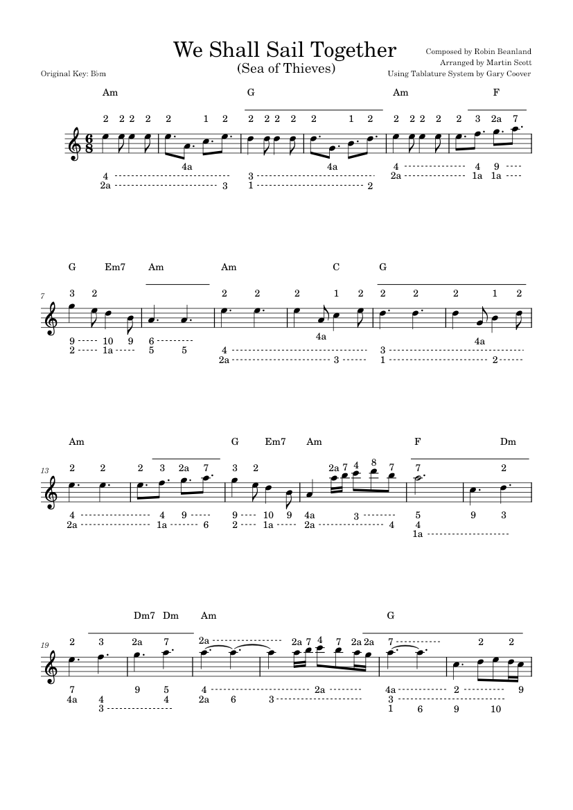 We Shall Sail Together – Sea of Thieves , Robin Beanland (Anglo ...