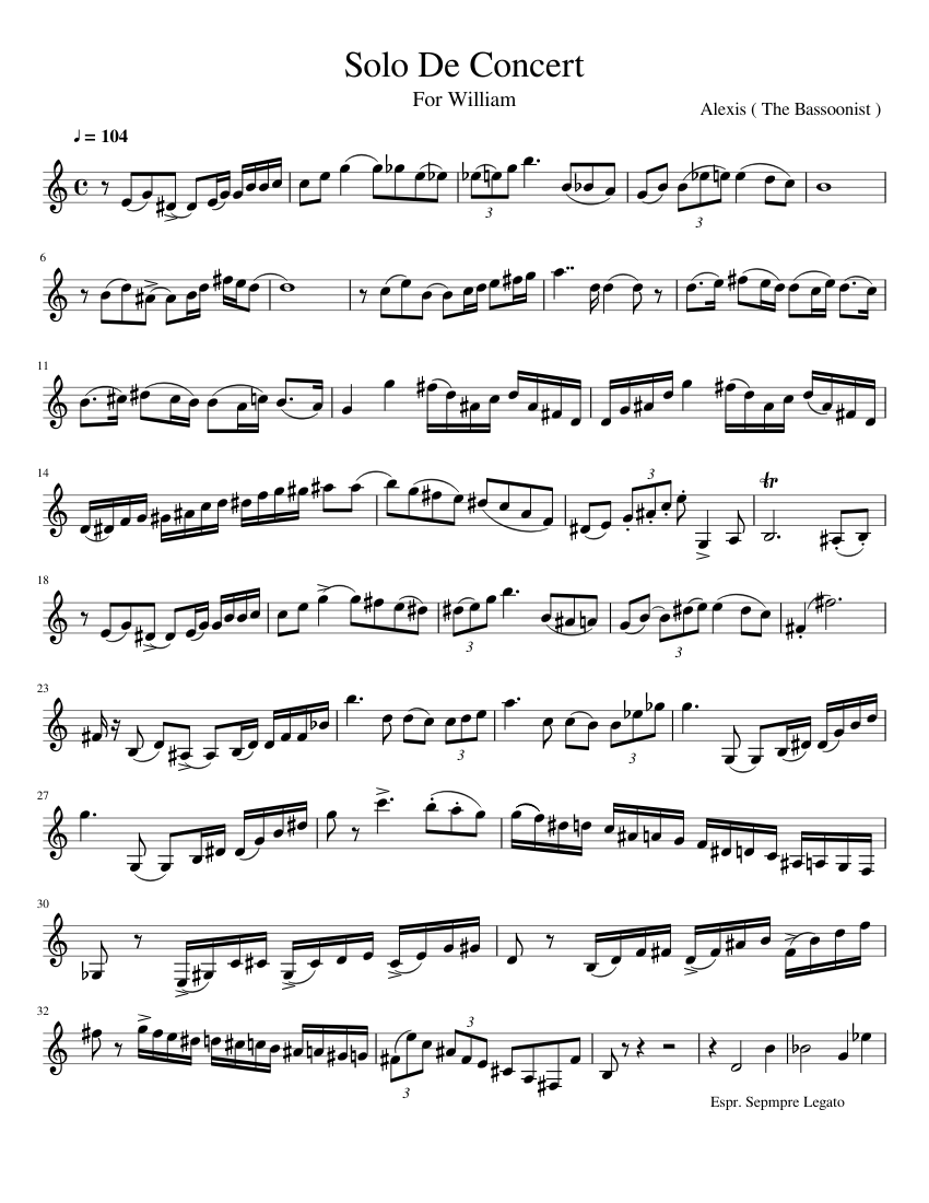 Solo De Concert Sheet music for Trumpet in b-flat (Solo) | Musescore.com