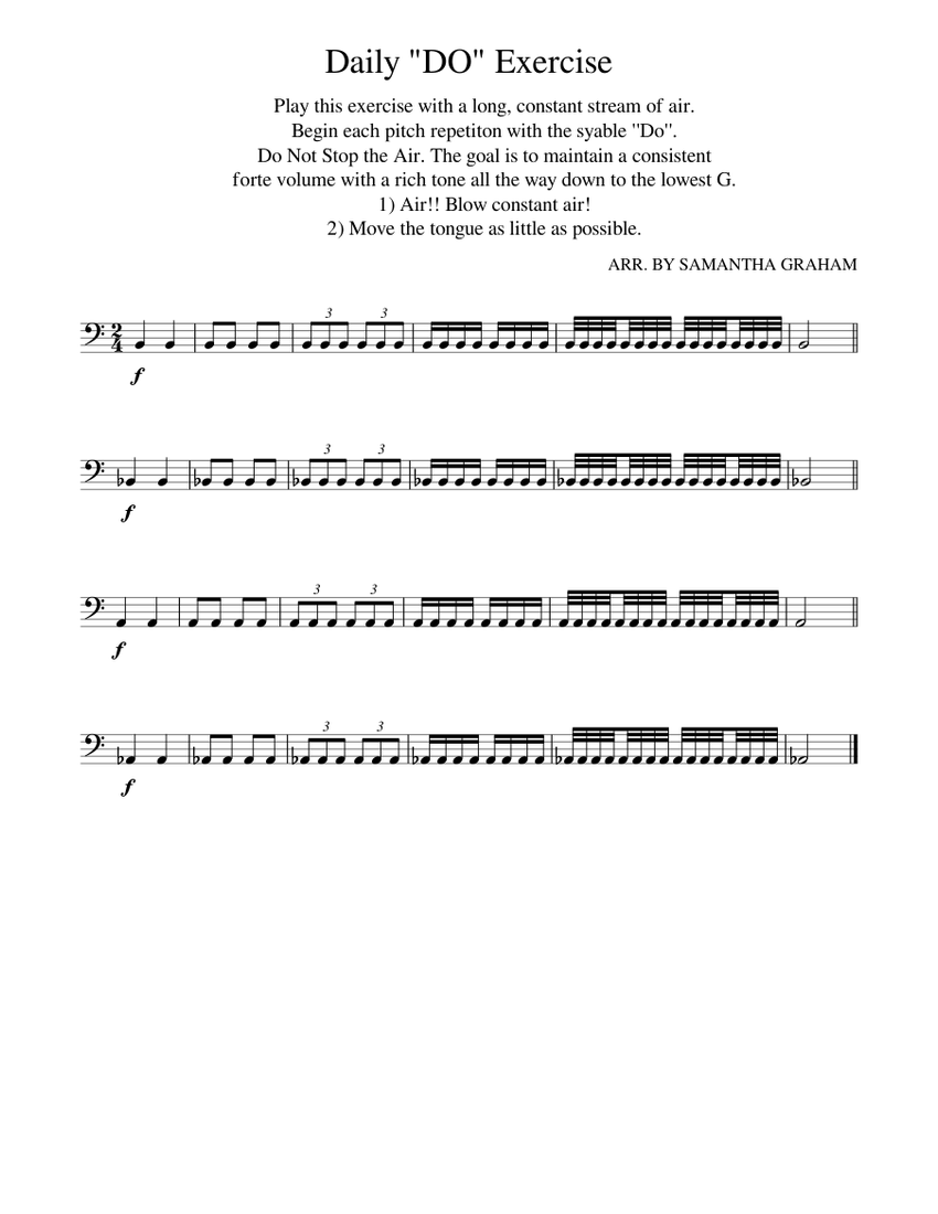 Daily "DO" Exercise Sheet music for Piano (Solo) | Musescore.com