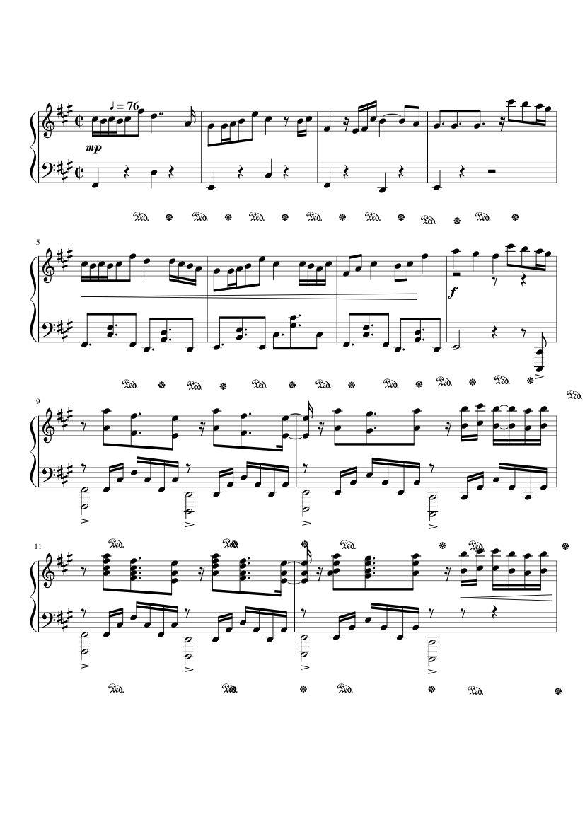 Lily - Alan Walker Sheet Music for Piano (Solo) | MuseScore.com