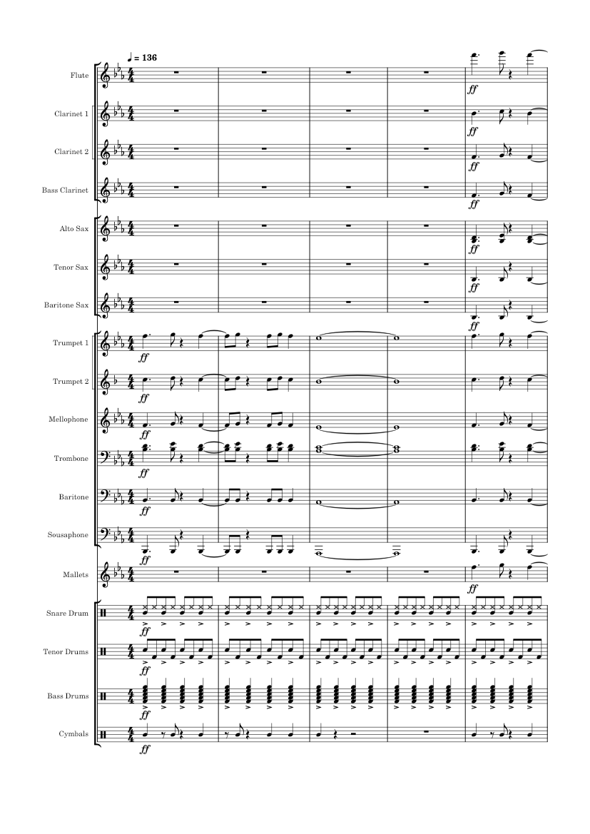 Shout it out loud – KISS - Marching Band Sheet Music for Trombone ...