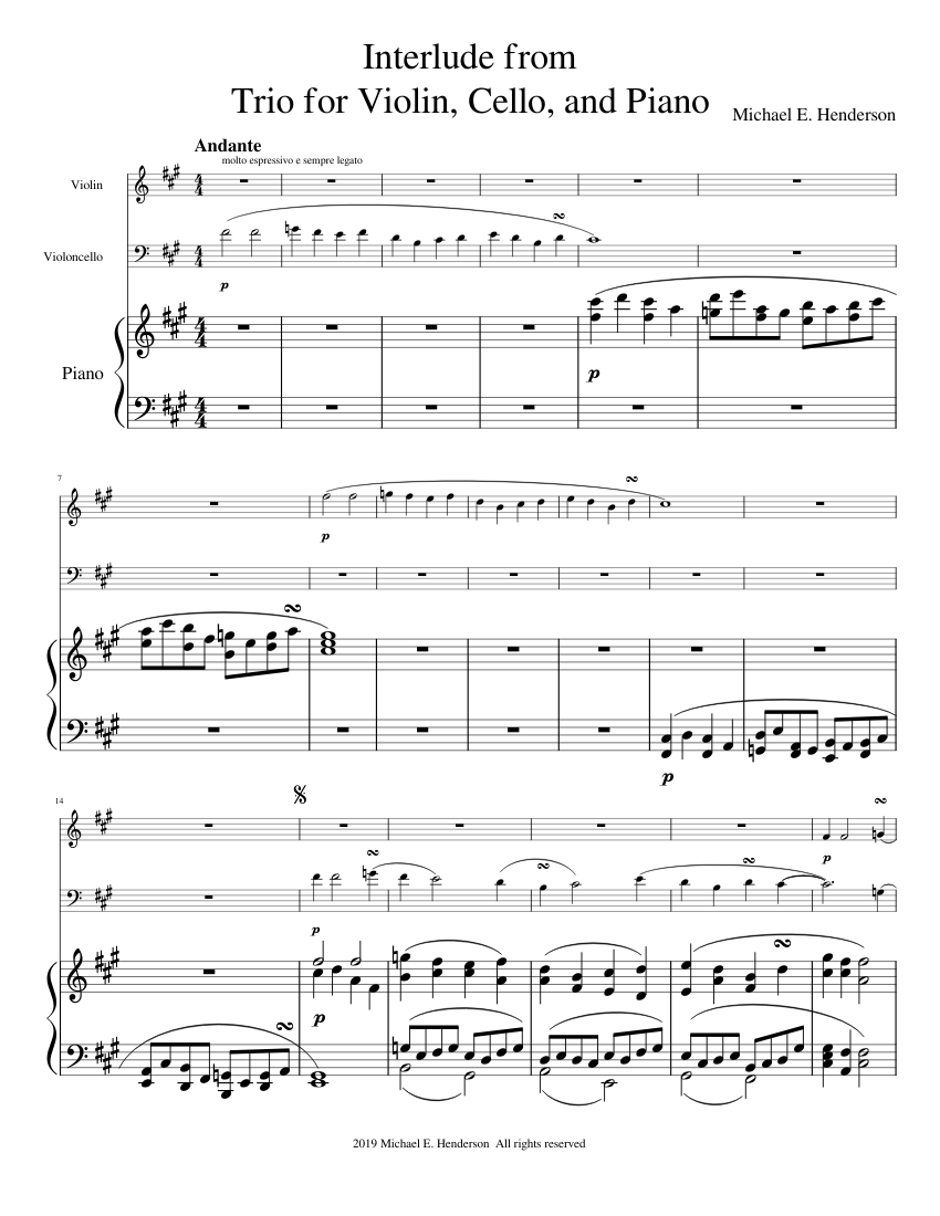 Interlude_from_Trio_for_Violin,_Cello,_and_Piano Sheet music for Piano ...